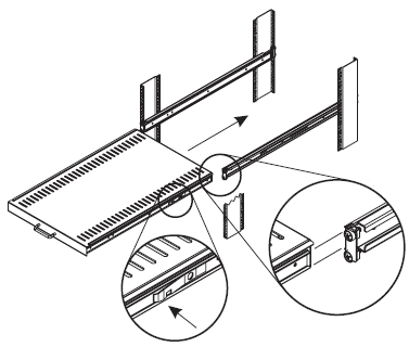 AR8123BLK APC Hareketli Raf, Siyah, 45 Kg.Taşıma Kapasitesi - Betsis